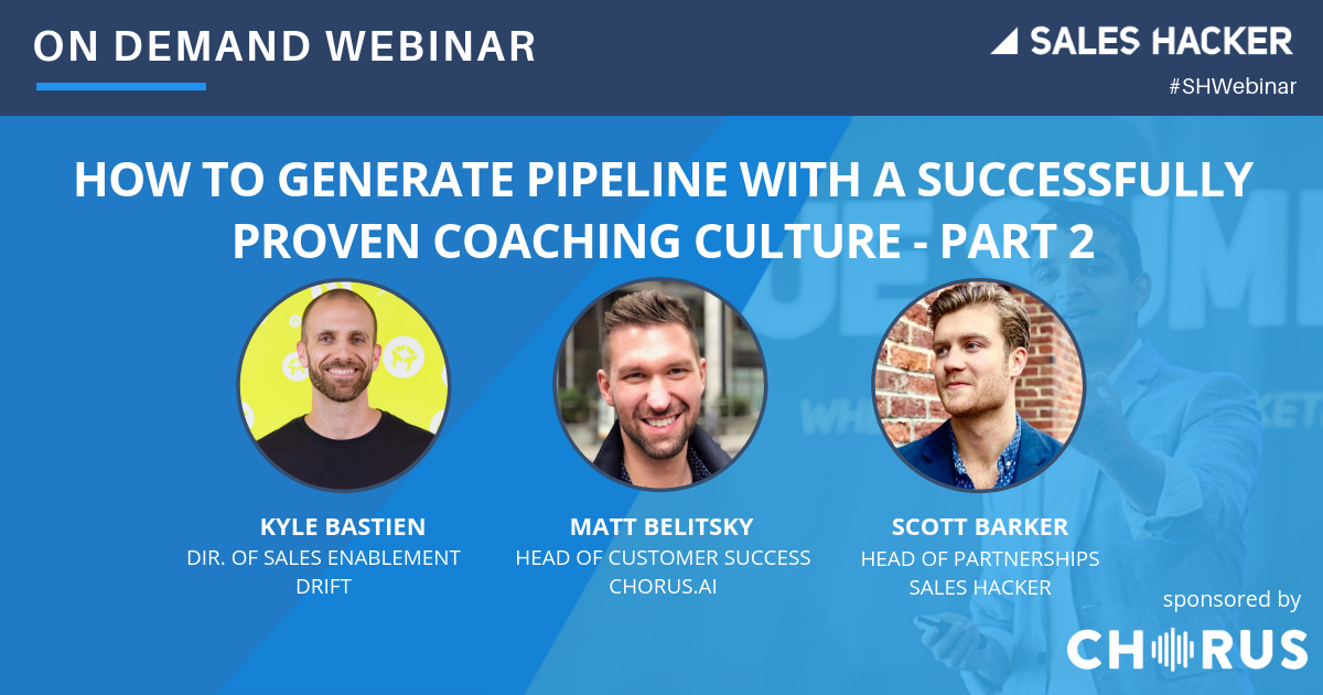 How To Generate Pipeline With a Successfully Proven Coaching Culture ...