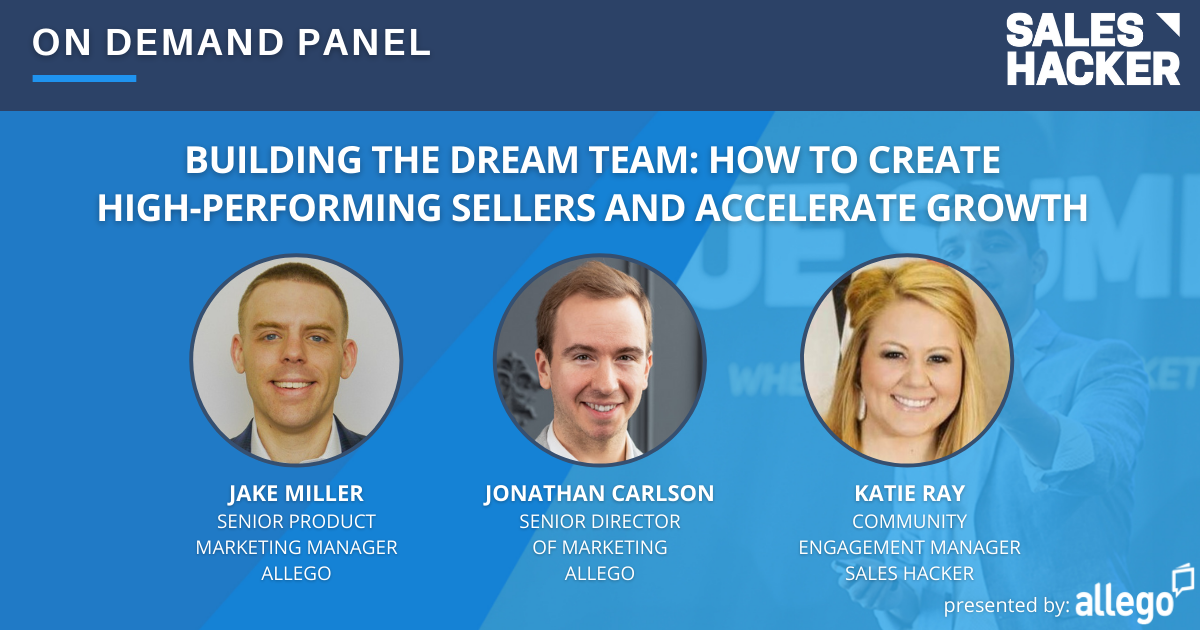 Building the Dream Team: How to Create High-Performing Sellers and ...