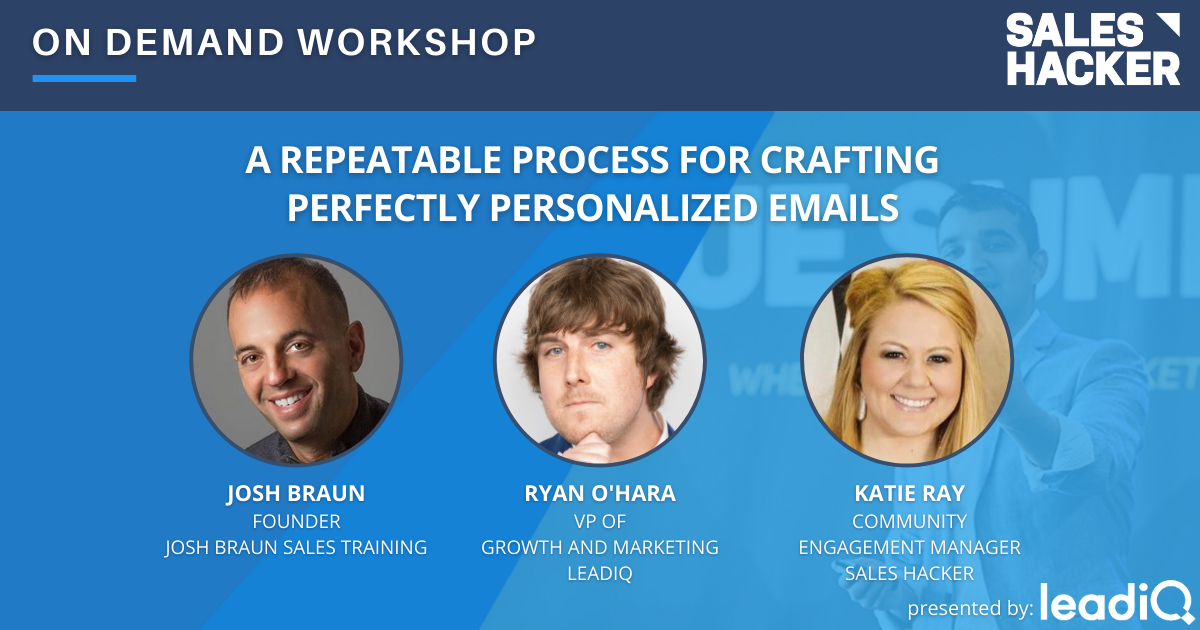 A Repeatable Process for Crafting Perfectly Personalized Emails - GTMnow