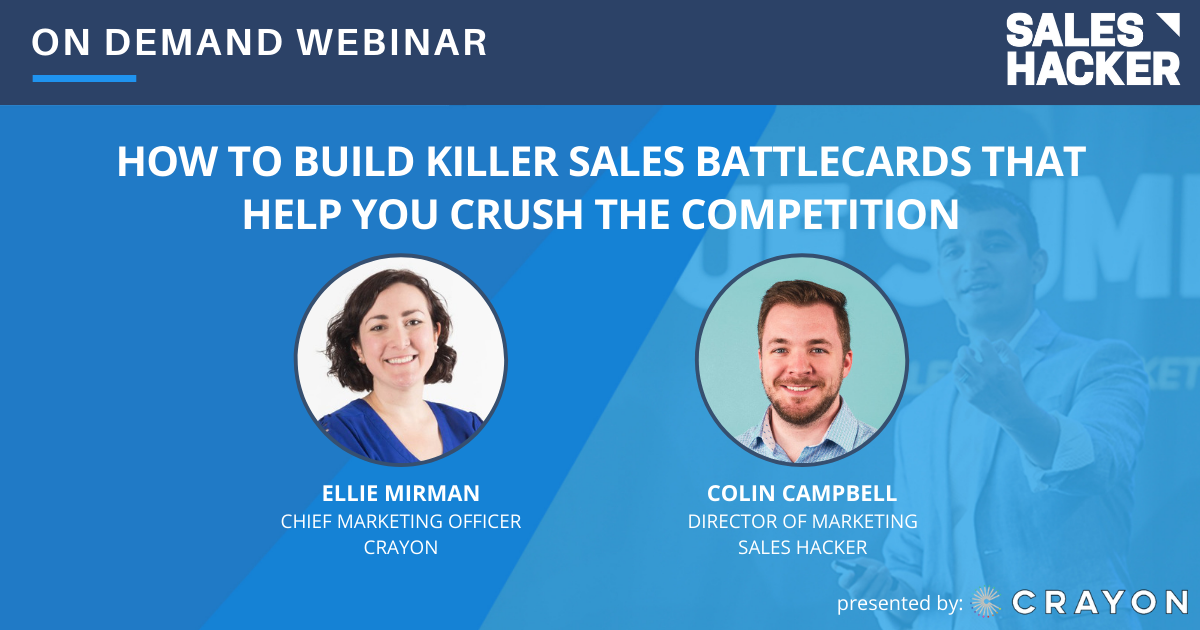 How to Build Killer Sales Battlecards that Help you Crush the ...