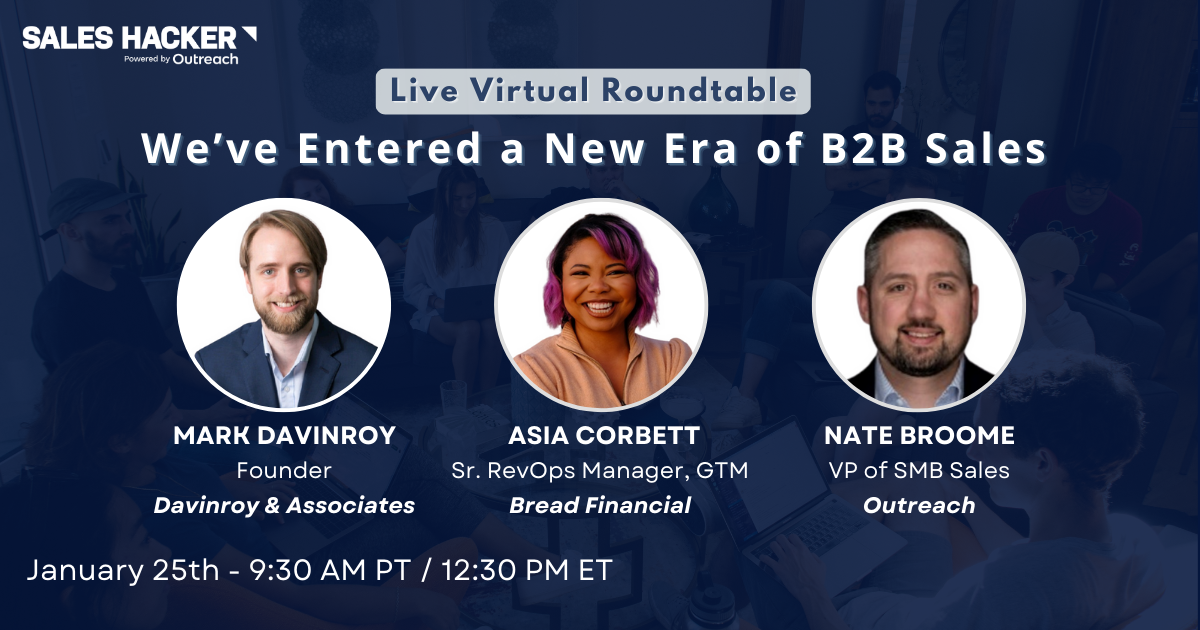 Live Virtual Roundtable: The New Era of B2B Sales - GTMnow