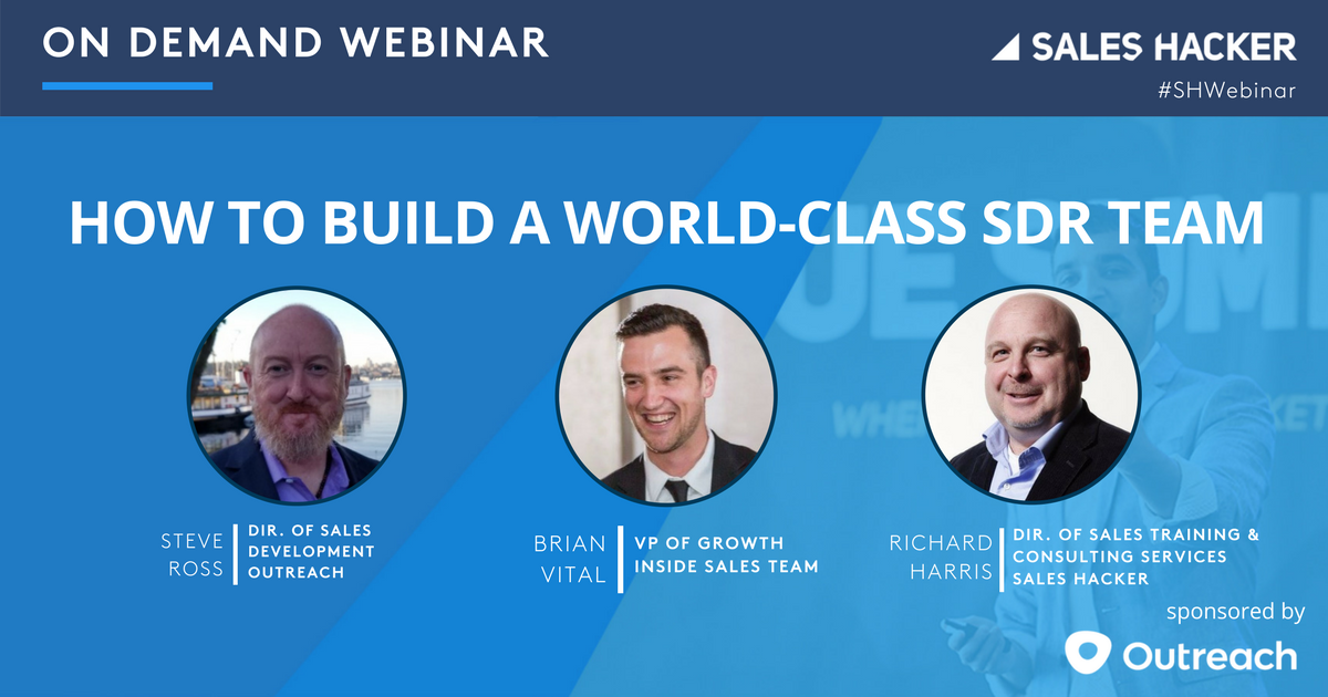 How to Build a World-Class SDR Team - GTMnow